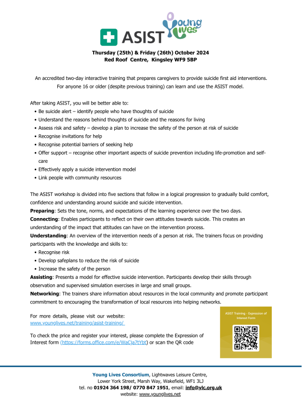 YLC e-bulletin 16th October 2024 » Young Lives | Wakefield Charity ...